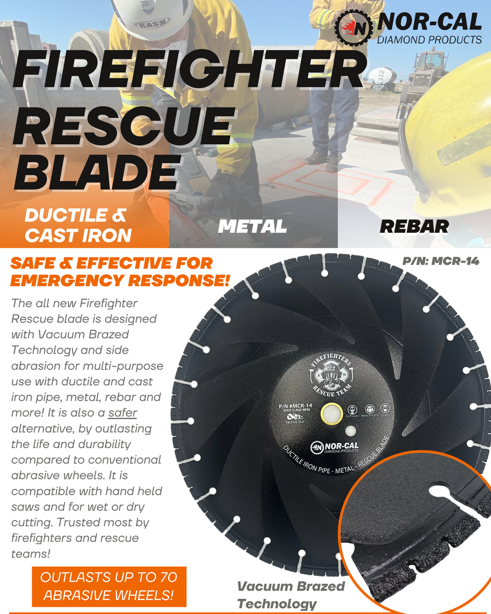 14" Rescue / Metal Cutting Blade, with Side Abrasion MCR-14 – Diamond ...