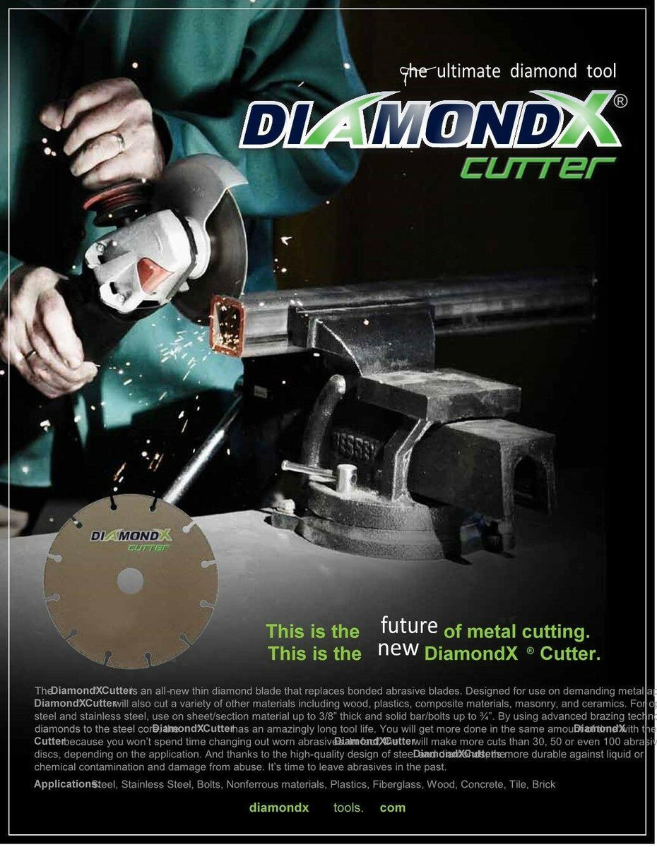 2" Inch Metal Cutting Diamond X Blade Cut-Off Wheel - Type 1 For Angle ...