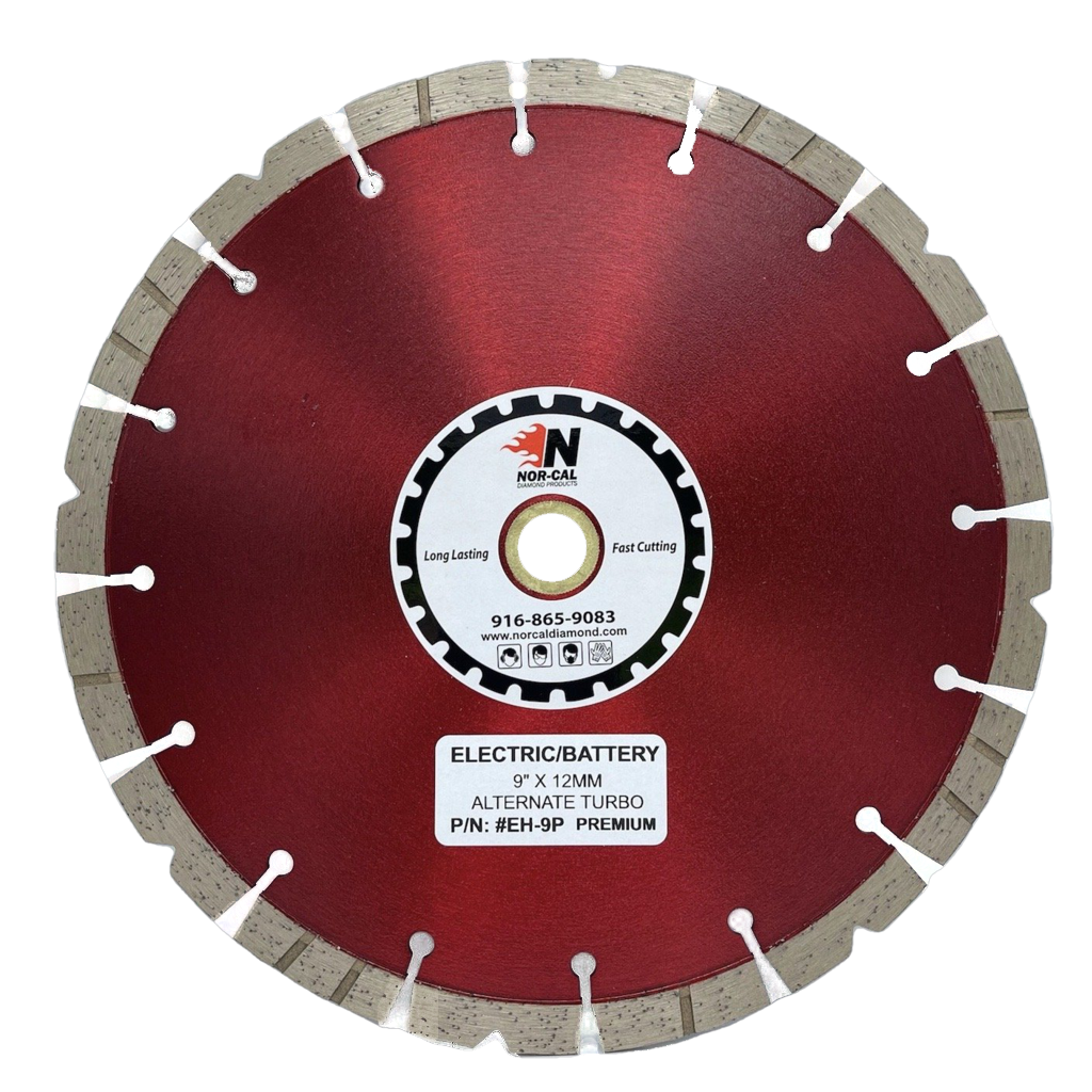 9" X 7/8" Turbo-Segmented Battery/Electric Saw Powered Blade P/N #El-9 ...