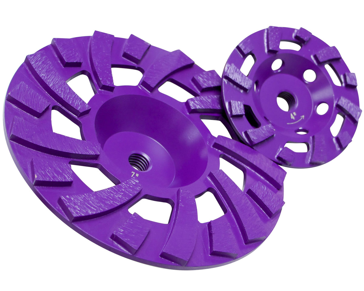 Imperial Purple Spiral Turbo Cup Grinders – Diamond Blade Supply