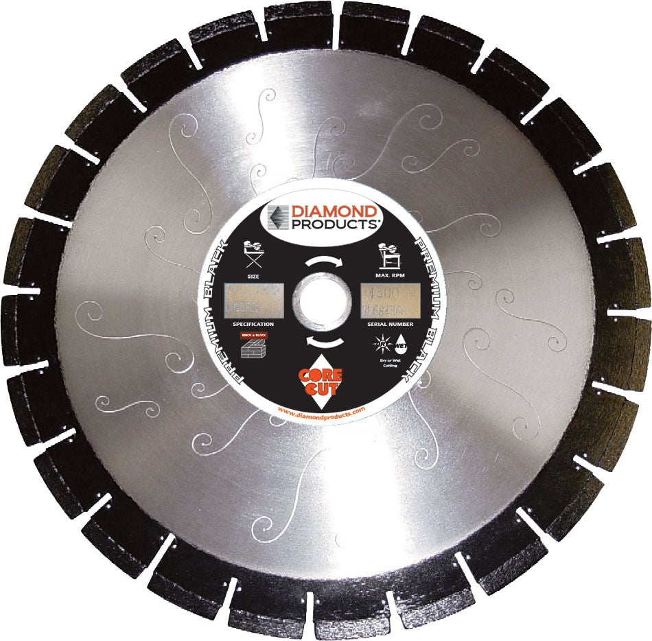 Premium Black Segmented Masonry Diamond Blades – Diamond Blade Supply